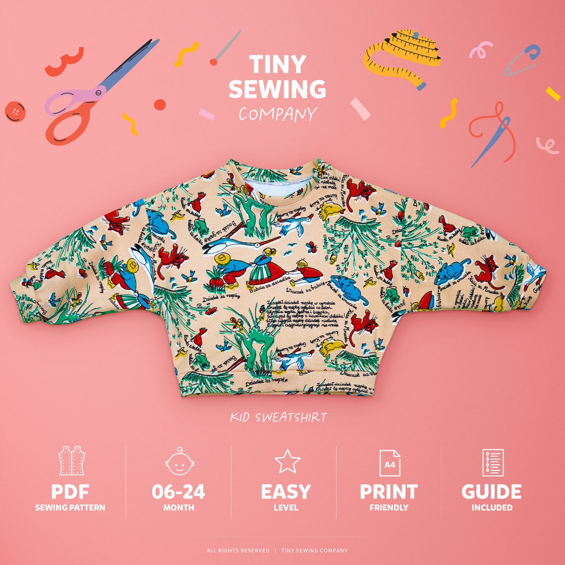 Baby Sweatshirt PDF Sewing Pattern Instant Download Sewing - Etsy