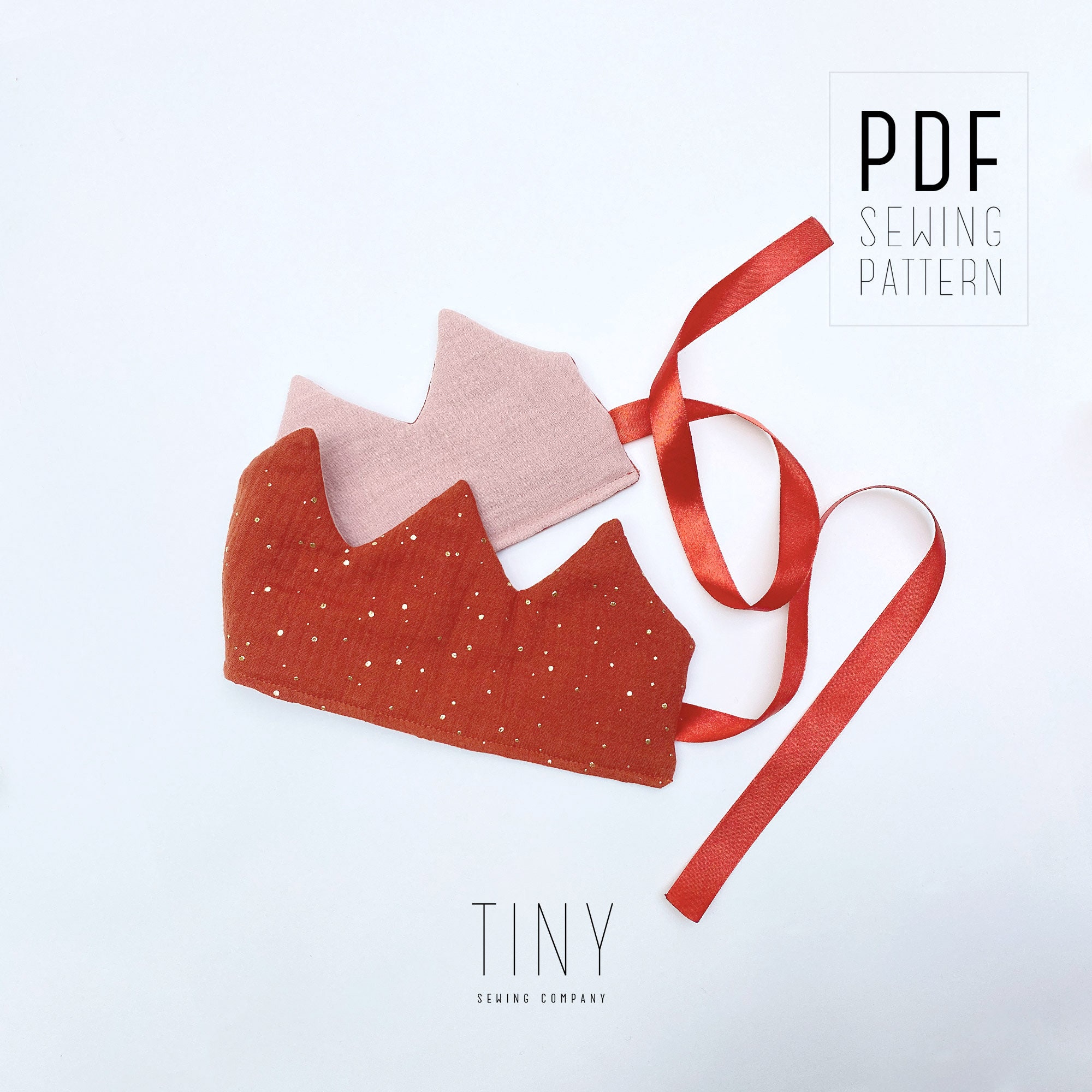 Crown Sewing Pattern PDF Sewing Guide Included Easy Level - Etsy