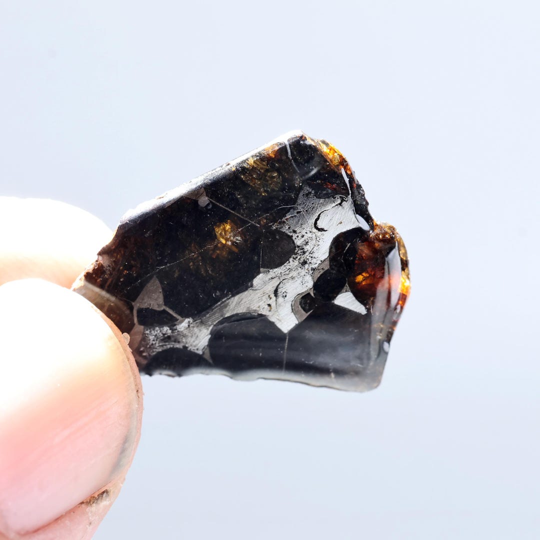 Pallasite Meteorite Slice, Sericho Kenyan Meteorite C140 - Etsy