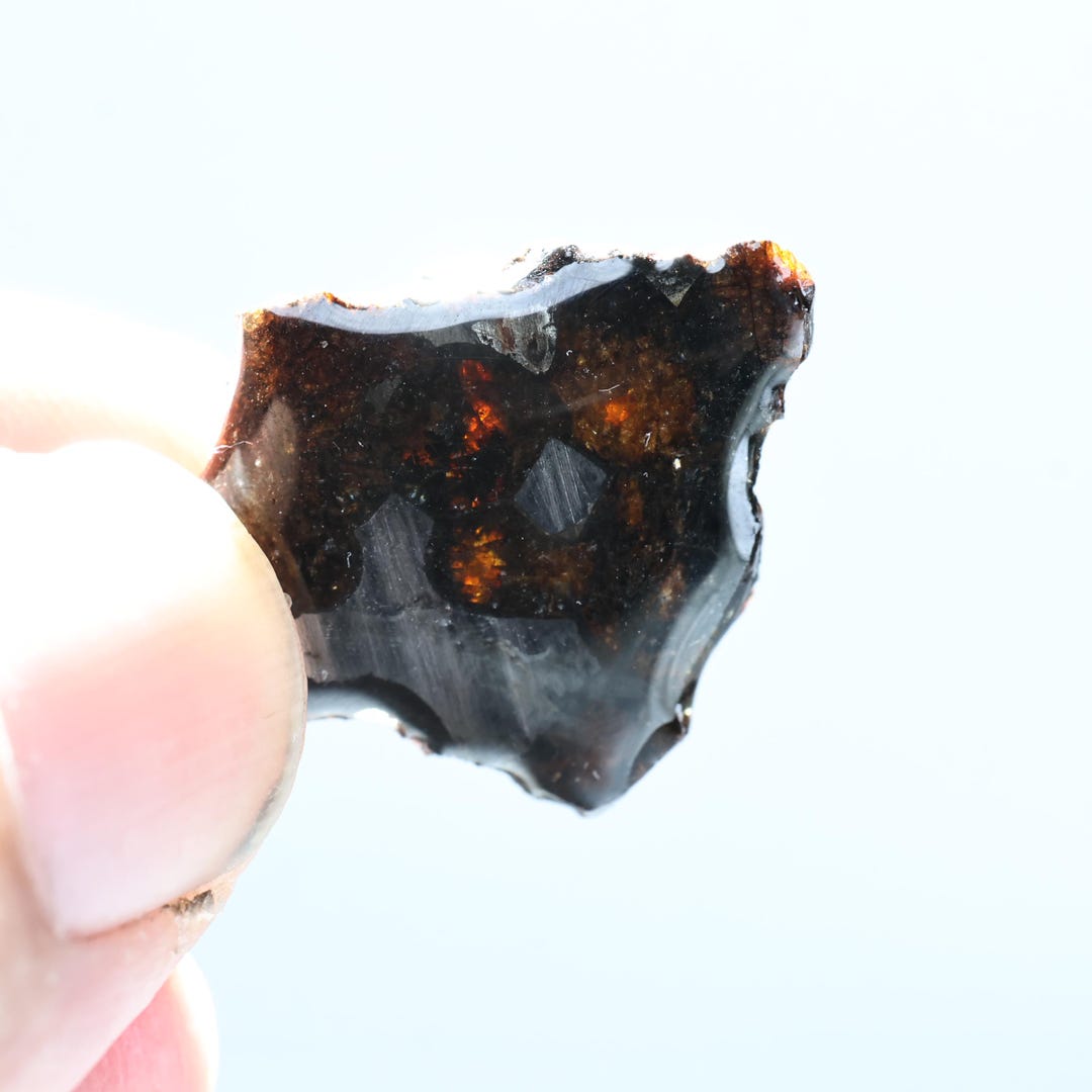 Pallasite Meteorite Slice, Sericho Kenyan Meteorite C144 - Etsy