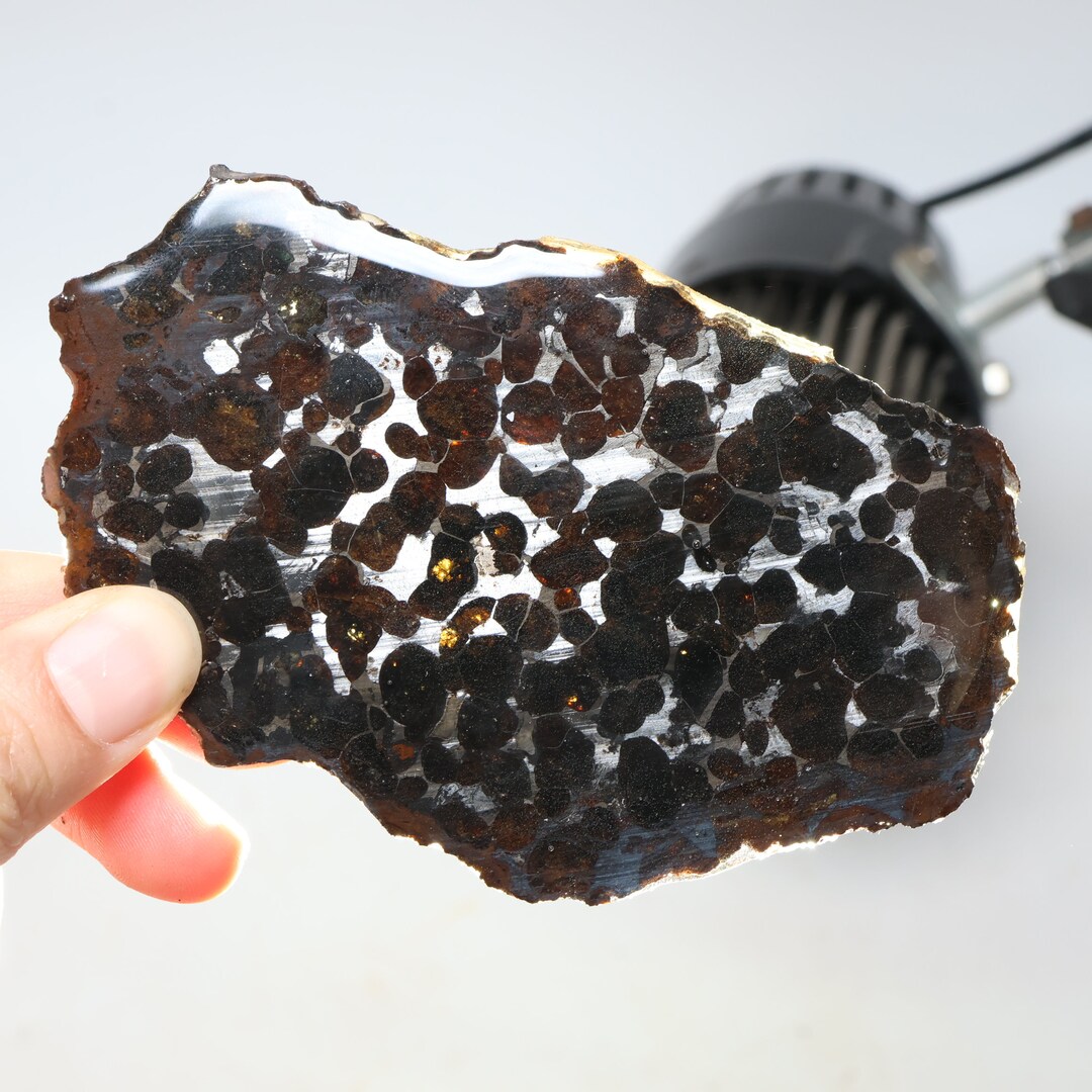 Beautiful SERICHO Pallasite Meteorite Slice From Kenya D5759 - Etsy