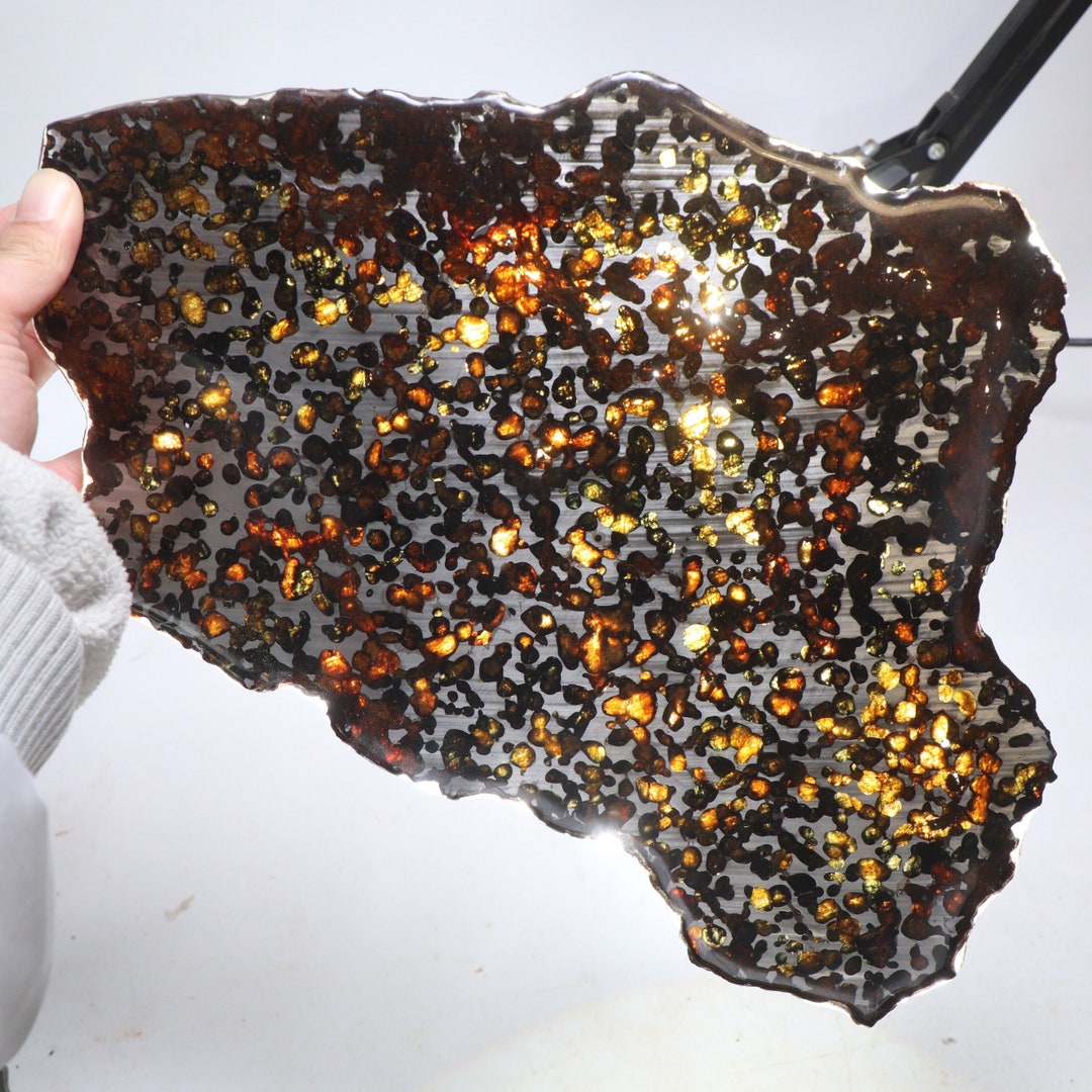 Beautiful SERICHO Pallasite Meteorite Slice From Kenya D5443 - Etsy UK