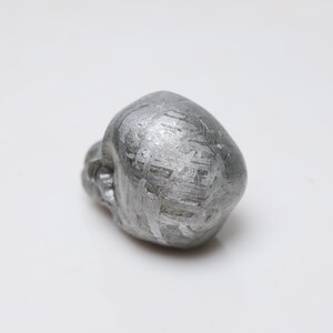 61G Natural Meteorite Hand Carved, Carved Skull,muonionalusta Meteorite ...
