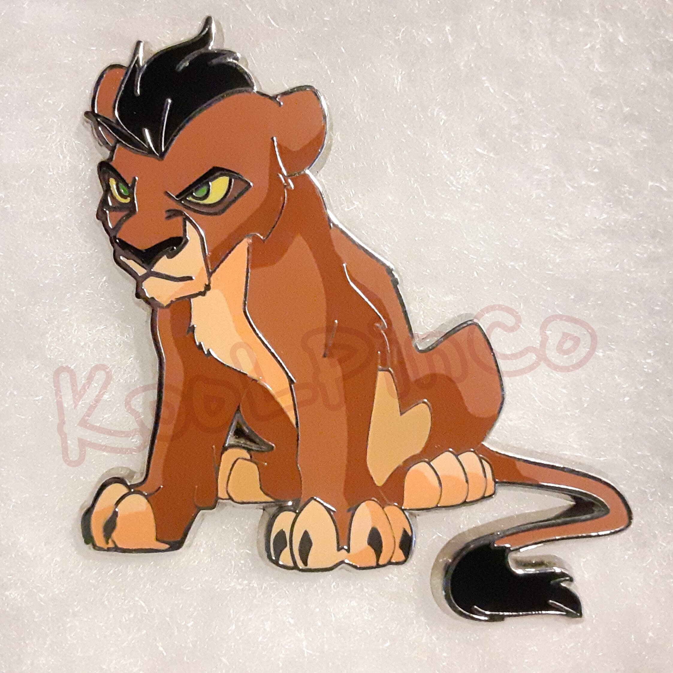Grumpy Cub Scar Enamel Pin | Etsy