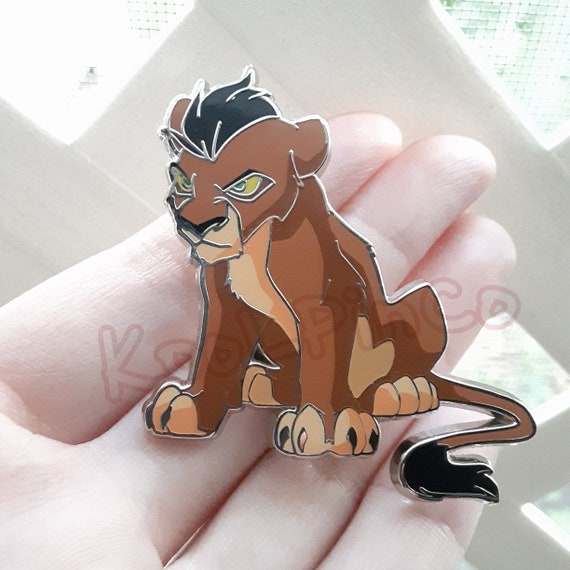 Grumpy Cub Scar Enamel Pin | Etsy