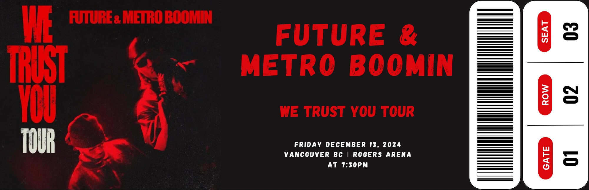 Printable Concert Ticket, Concert Ticket Download, Customized Event ...