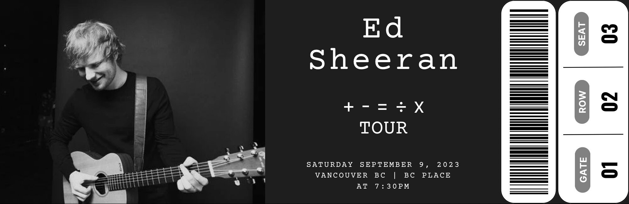 Printable Concert Ticket, Concert Ticket Download, Customized Event ...