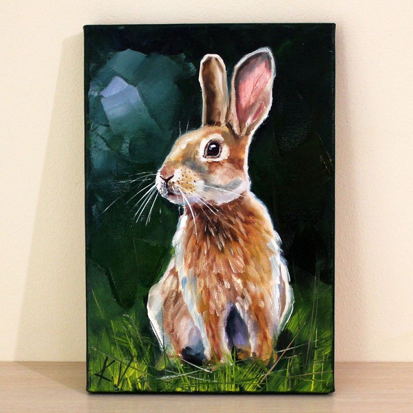 Rabbit Painting - Etsy