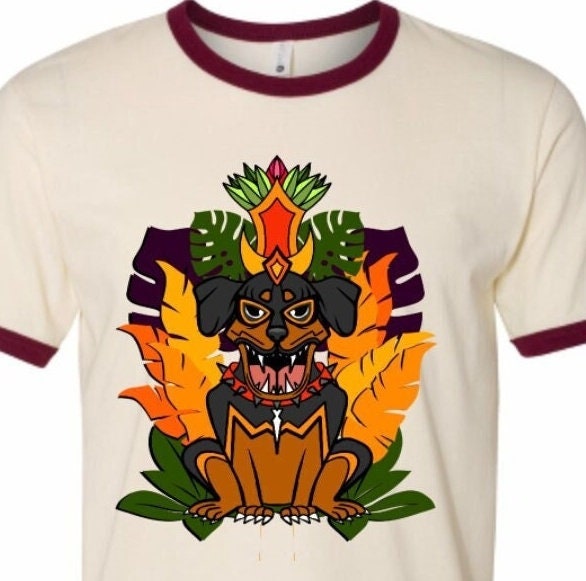 Tiki Dutch Rottweiler Dog Breed T-shirt Funny Cool Dog Lover Gift Tee ...