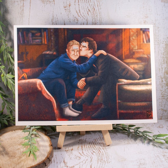 Johnlock Fanart Kiss