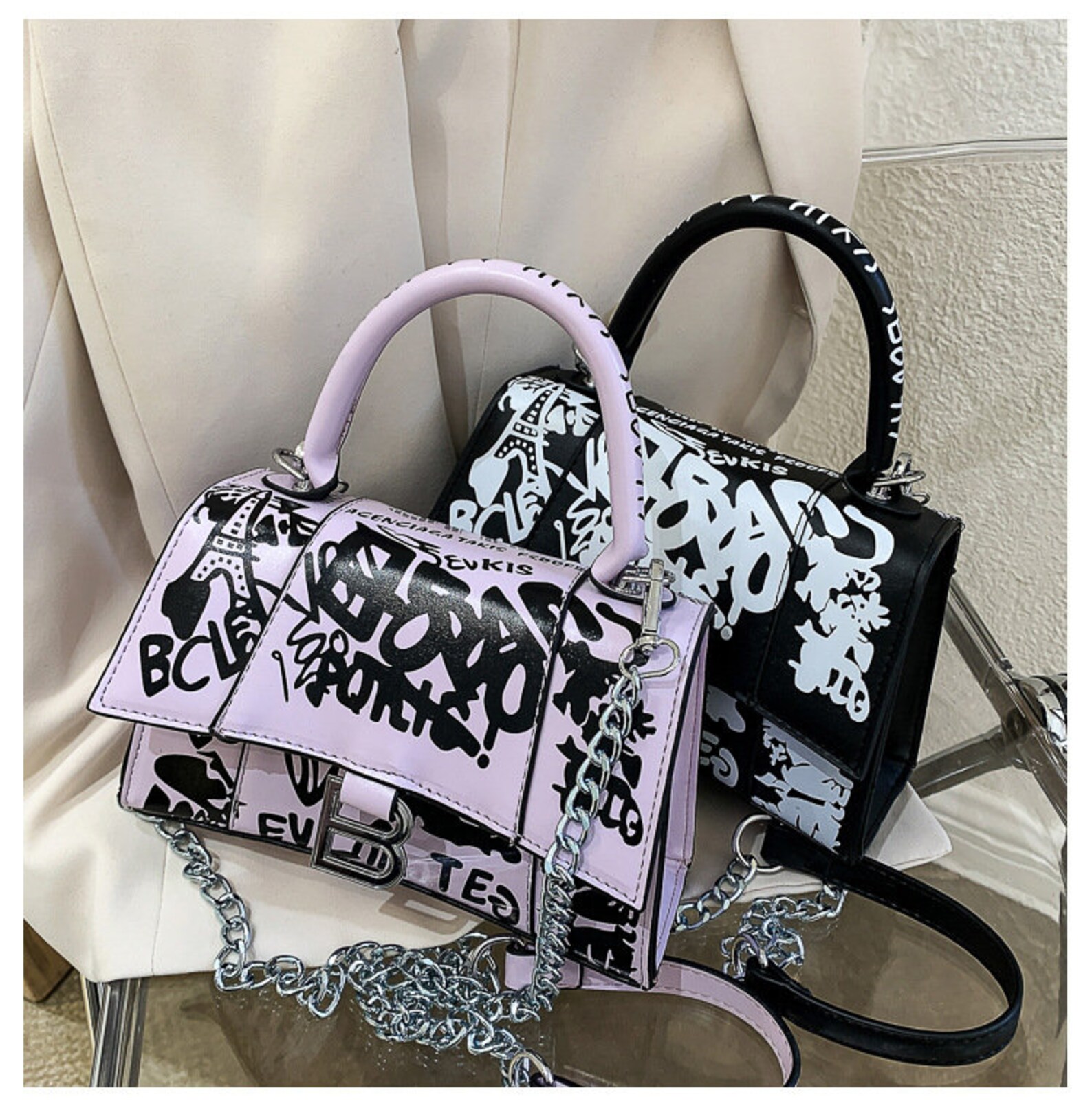 Luxus Graffiti Design Handtasche | Etsy