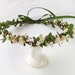 Forest Green Flower Crown Ivory Floral Headpiece - Etsy