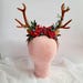 Christmas Headband Reindeer Christmas Red Headband Girl Christmas ...