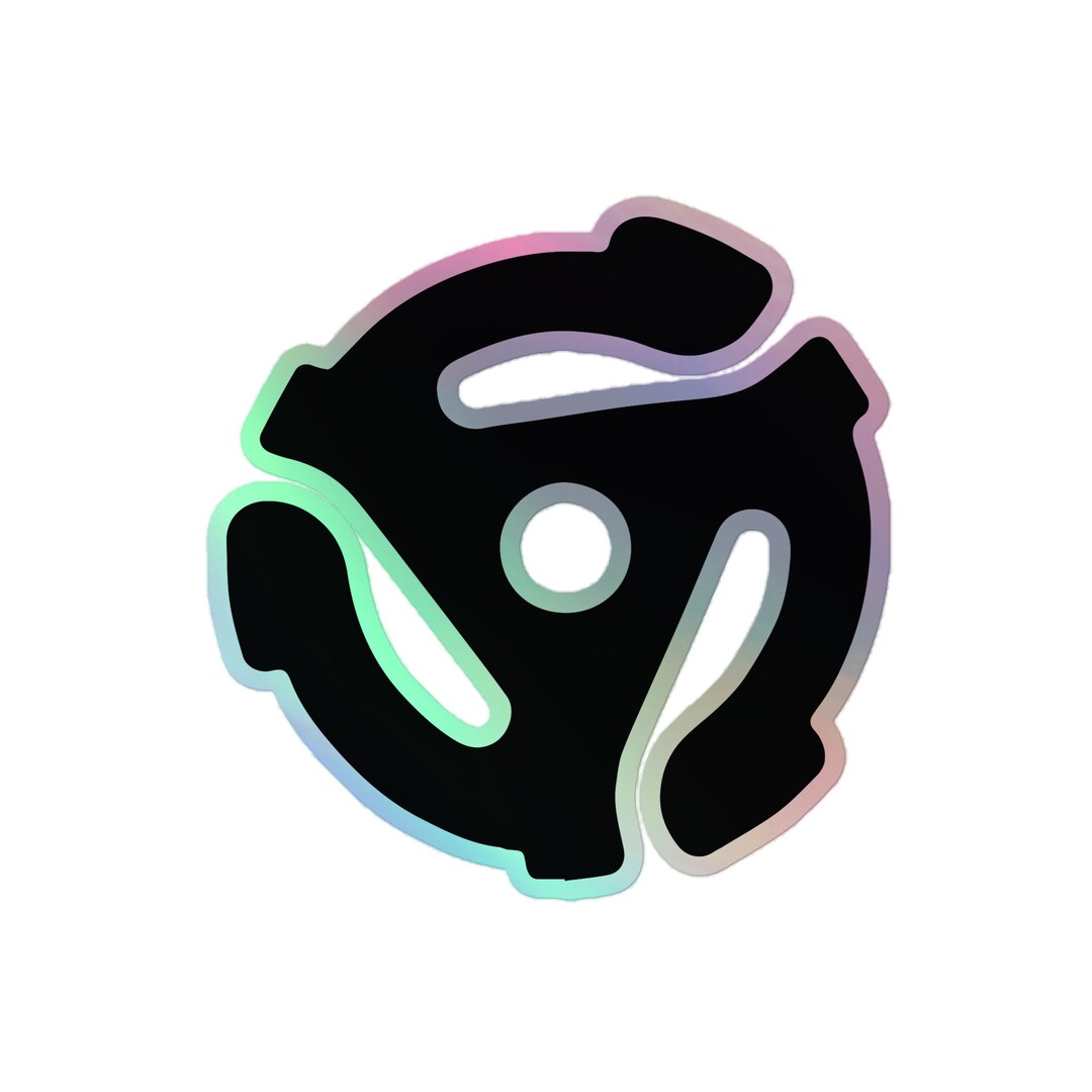 Holographic Stickers 45 RPM Record Insert 45 RPM Spindle - Etsy