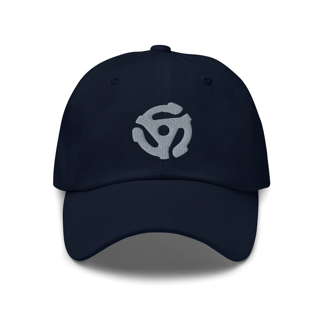 45 RPM Record Insert Grey Embroidery, 45 RPM Spindle Adapter, 7-inch ...