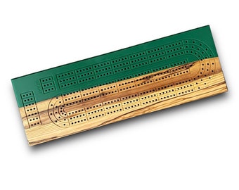 Round Three Track Cribbage Board - Etsy