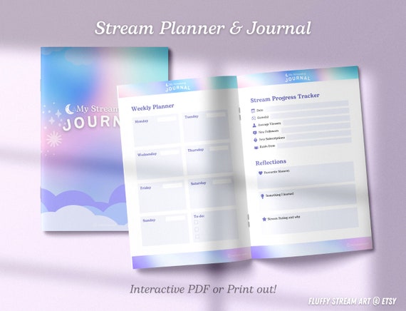 Digital Twitch Streamer Binder Planner PDF File Art & Collectibles ...
