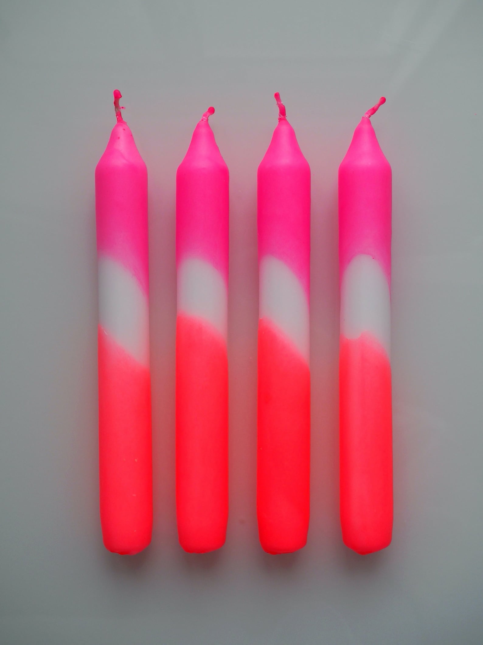 AMSTERDAM Neon Candle Neon Dip Dye Candles 1 set 4 | Etsy