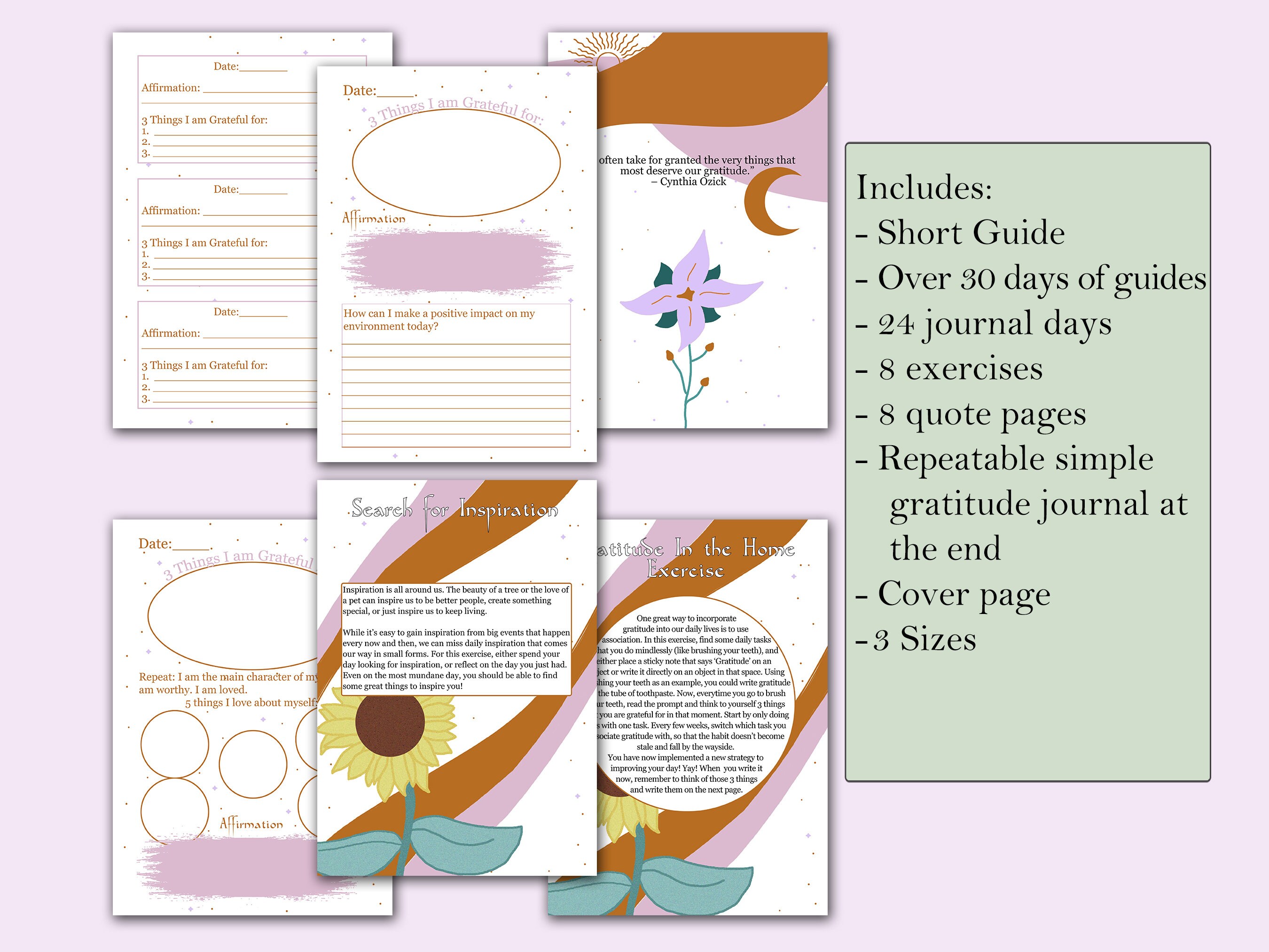 Guided Gratitude Journal | 30+ Days of Journal Prompts for Practicing ...