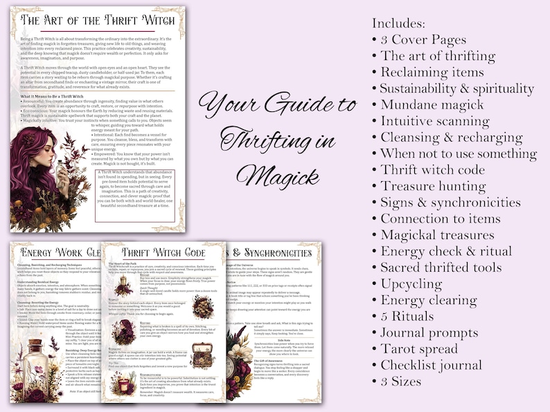 Thrift Witch Bundle | Guide for Sustainable Magick, Spells ...