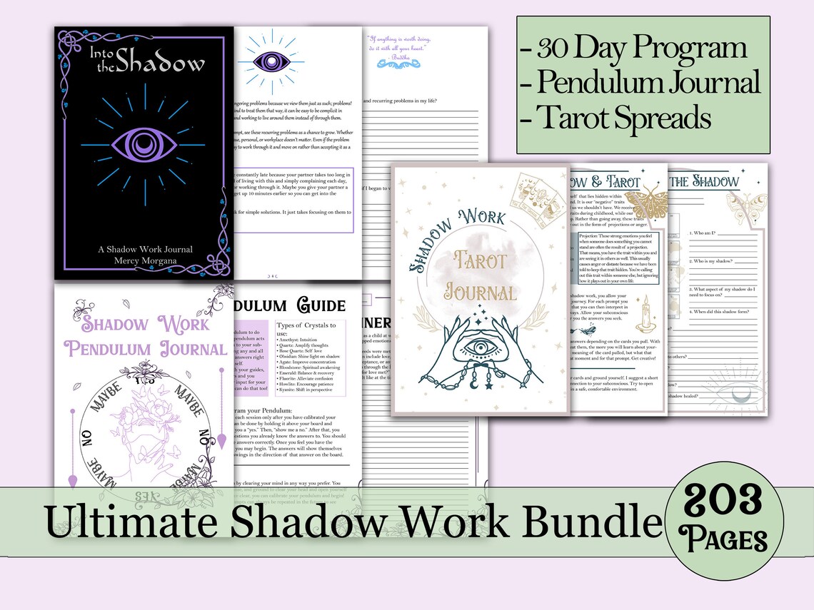 Ultimate Shadow Work Bundle 203 Pages 30 Day Program - Etsy