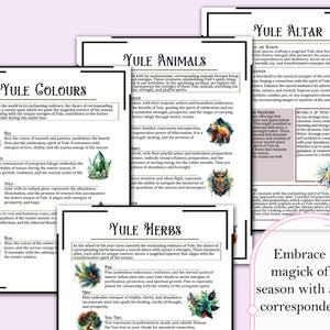 Yule Sabbat Guide & Ritual Bundle | Correspondences, Spells, Tarot, and ...