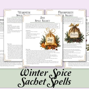 Winter Spice Sachet Spells | 5 Rituals | Joy, Warmth, Prosperity ...