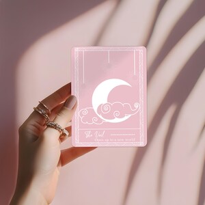Pink Minimalist Oracle Card Deck With Guidebook & Box Full Colour ...