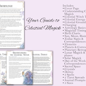Celestial/astrology Witch Bundle | Guide, Spells, Magickal Timing ...