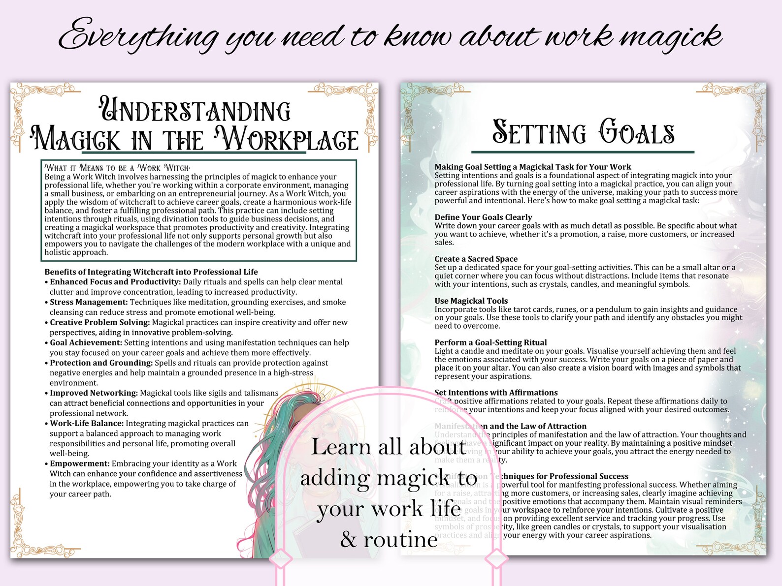 Work Witch Bundle | Guide to Magick in the Workplace, Spells, Rituals ...