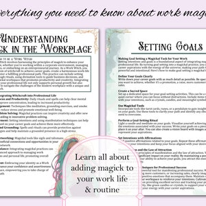 Work Witch Bundle | Guide to Magick in the Workplace, Spells, Rituals ...