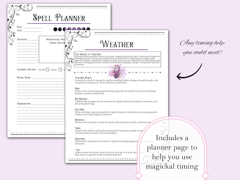 Magickal Timing Guide & Worksheet | Moon Phases, Astrology, Sun Magick ...