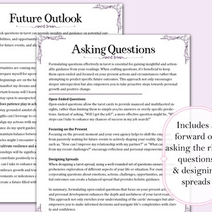 200 Tarot Questions | Basics + Digital Tarot Questions for Self ...