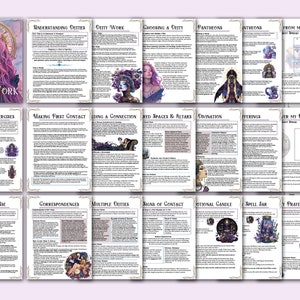 Deity Work Guide + Worksheets | How to Build and Maintain Connections ...