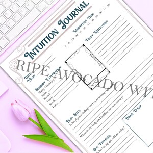 Intuition Guide and Worksheet Printable Pages - Etsy