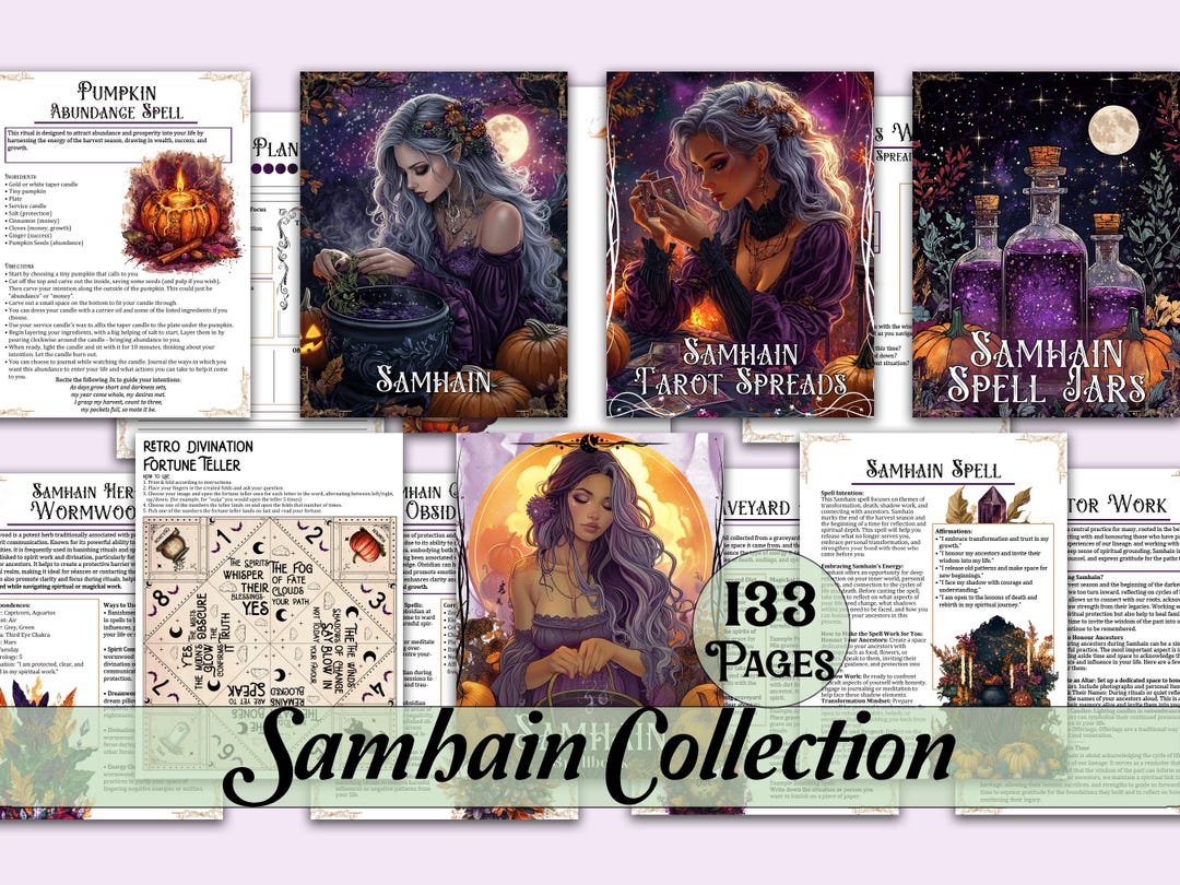 Ultimate Samhain Collection | Sabbat Guide, Spell Jars, Pumpkin Candle ...