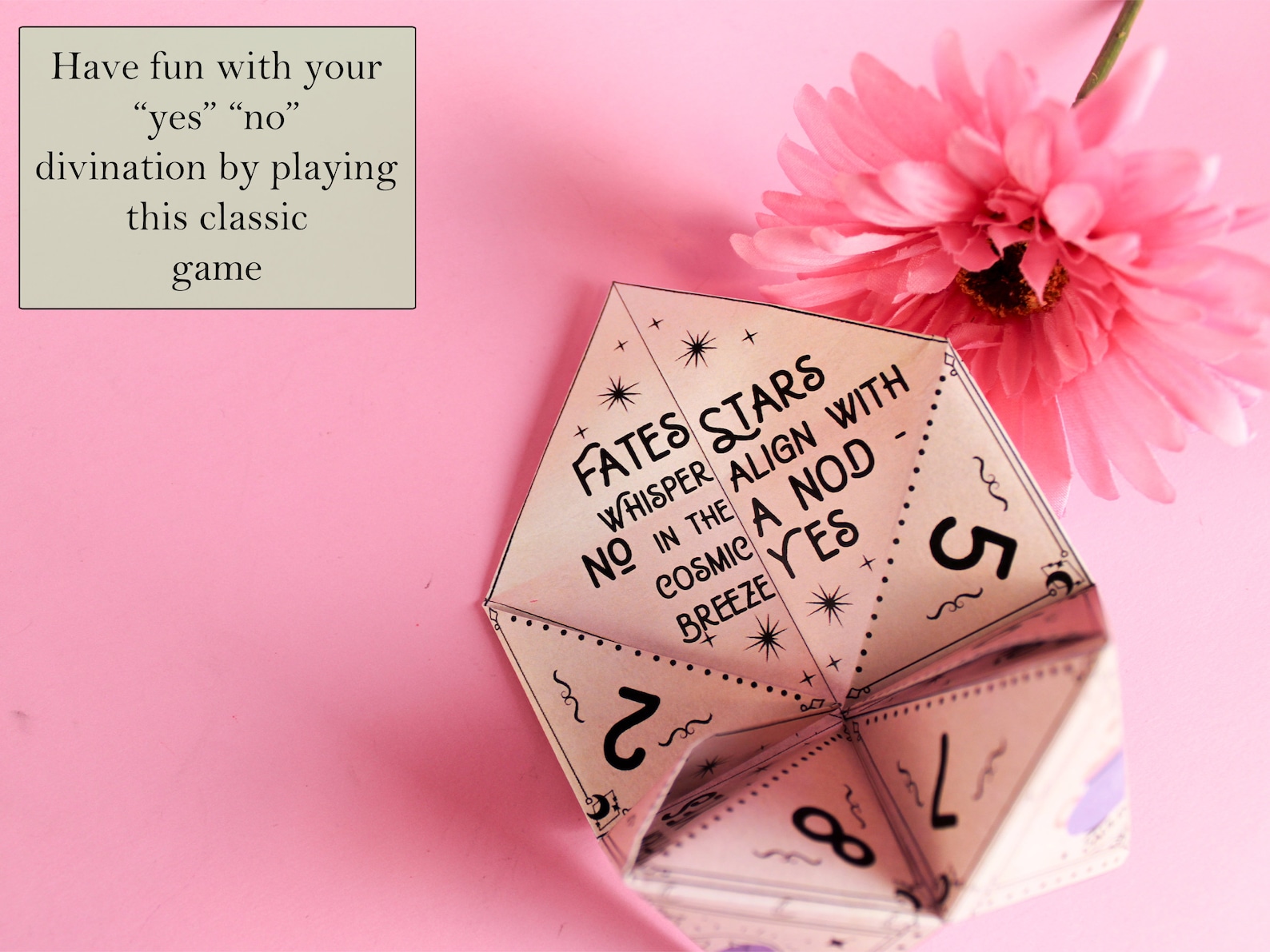 Printable Fortune Teller/cootie Catcher Vintage Witch Nostalgic ...