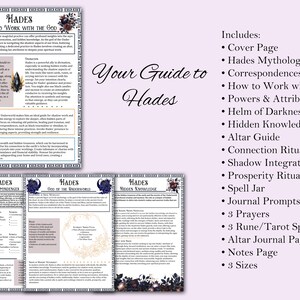 Hades Book of Shadows Bundle | Greek God of the Underworld | Rituals ...