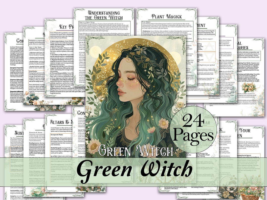 Green Witch Bundle | Guide for Green Witchcraft, Spells, Herb ...