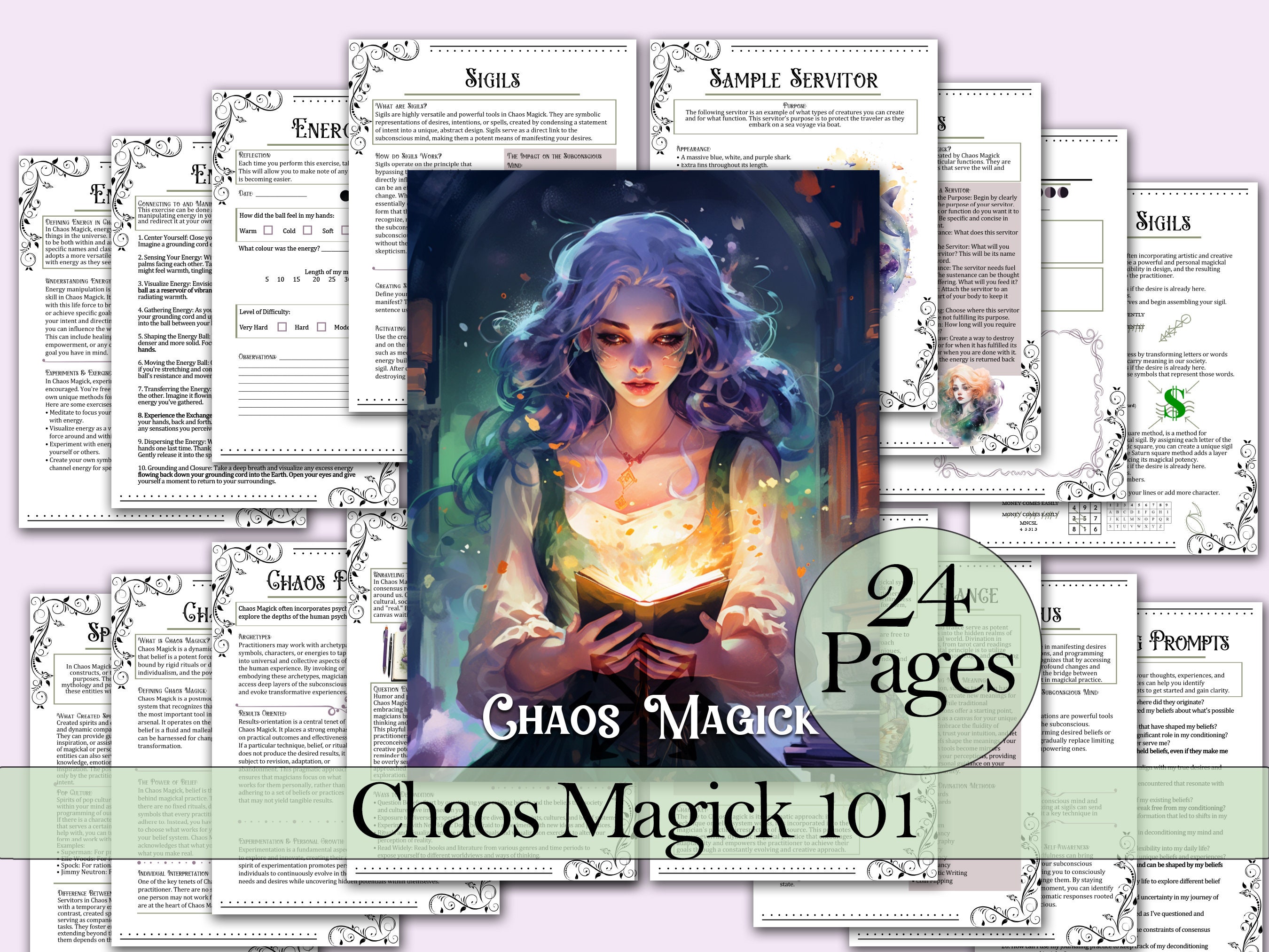 Chaos Magick 101 Guide, Sigils, Servitors, Spirits, and More Printable ...