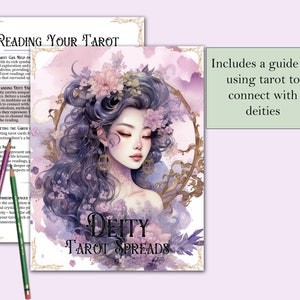 Deity Tarot Spread Journal Guide 20 Tarot Spreads to Gain Wisdom and ...