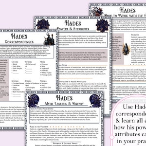 Hades Book of Shadows Bundle | Greek God of the Underworld | Rituals ...