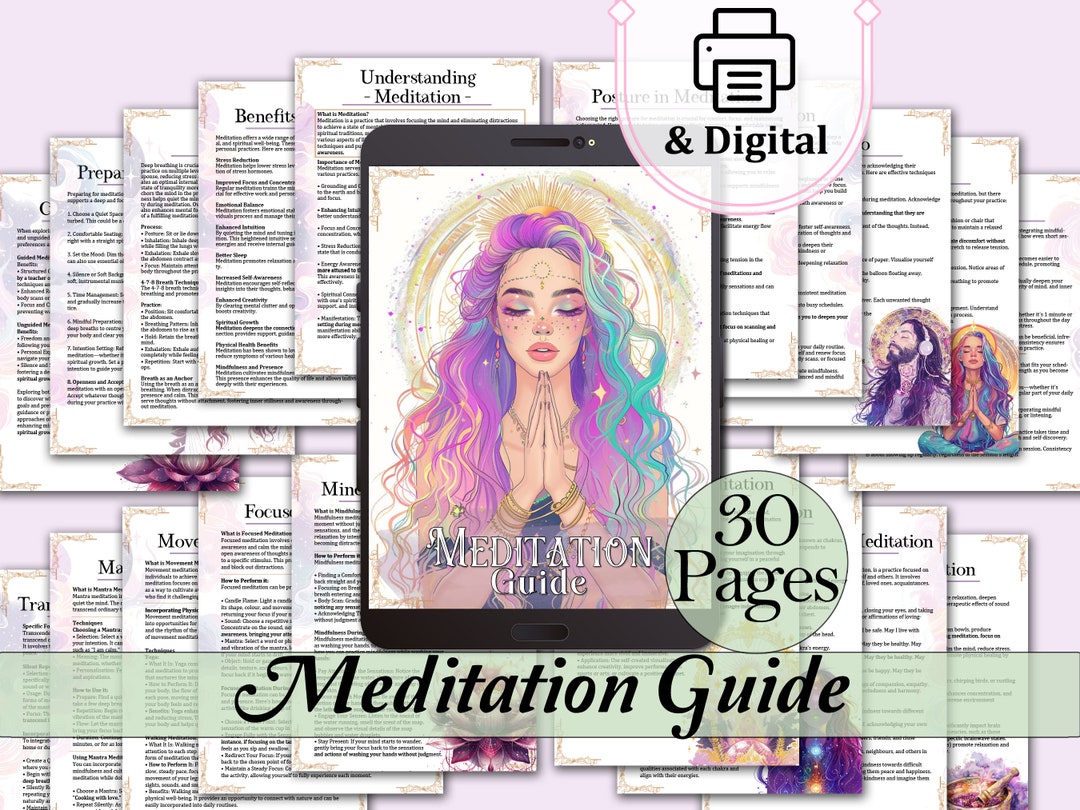 Meditation Guide Styles, Breathing Techniques, Mindfulness, TM, Chakras ...