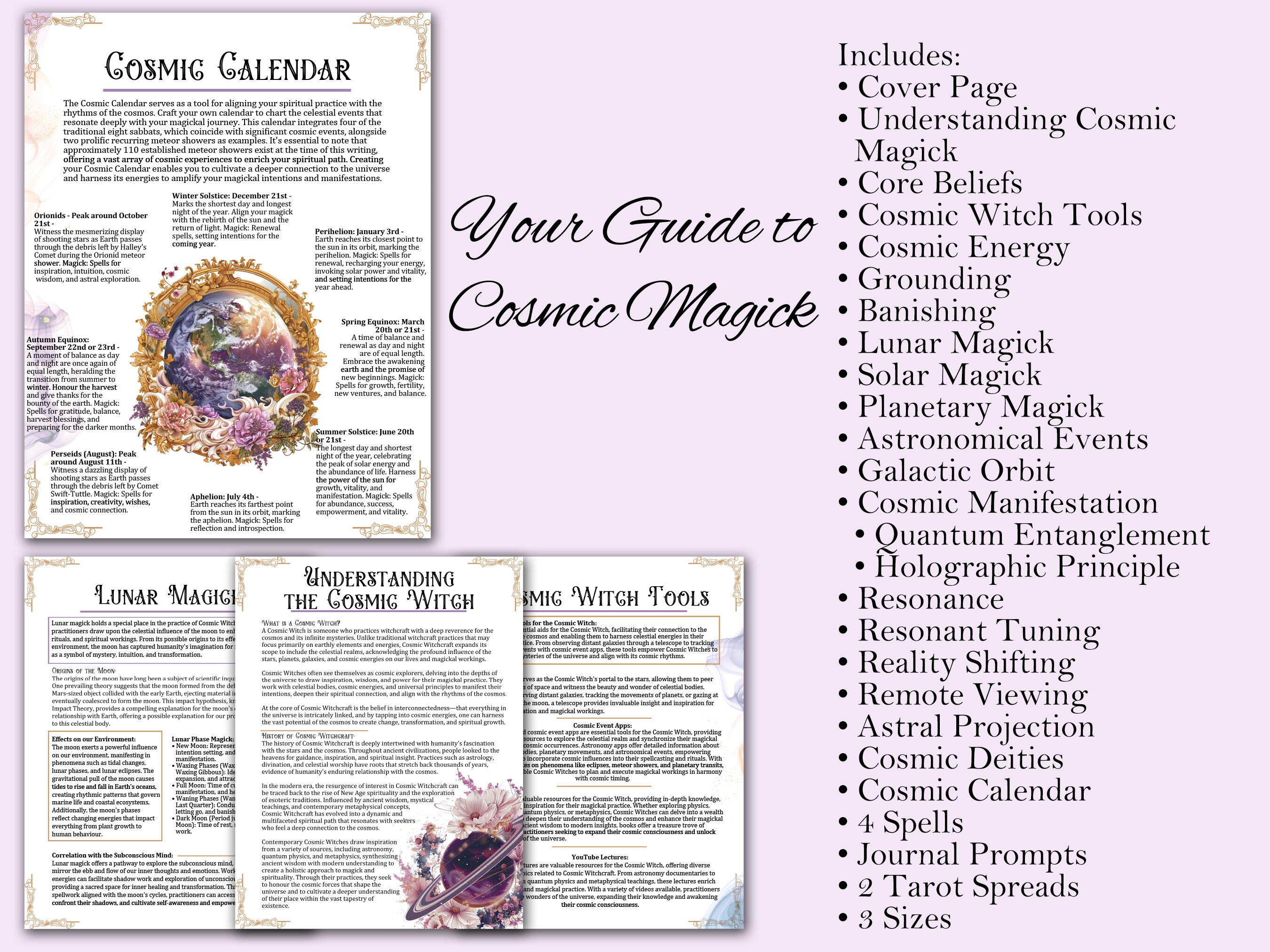 Cosmic/space Witch Bundle | Guide for Cosmic Witchcraft, Spells ...