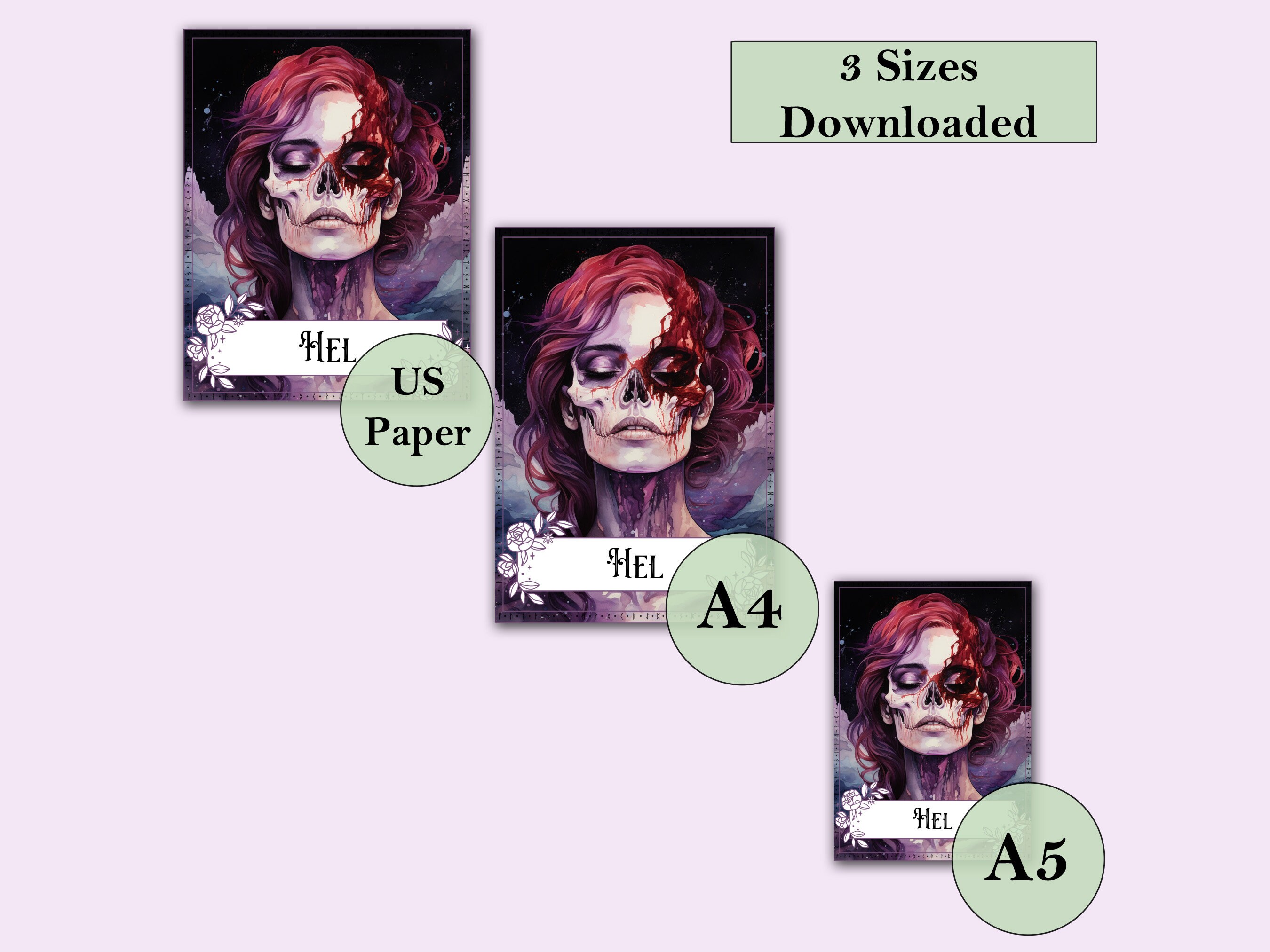 Hel Book of Shadows Bundle Rituals, Tarot Spreads, Correspondences, and ...