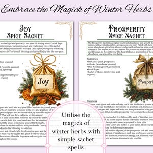 Winter Spice Sachet Spells | 5 Rituals | Joy, Warmth, Prosperity ...