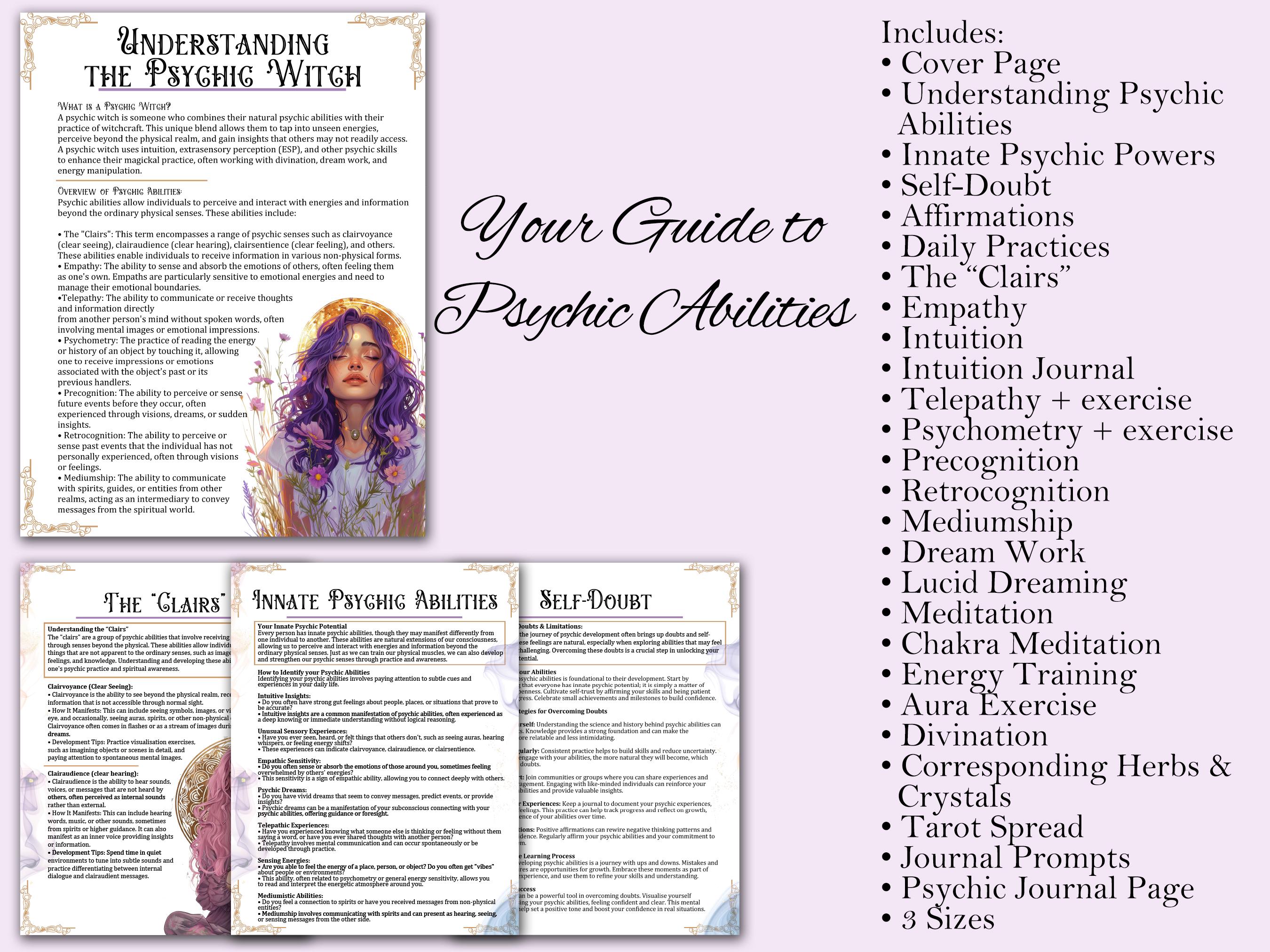 Psychic Witch Bundle | Guide to Psychic Witchcraft, Energy Work ...