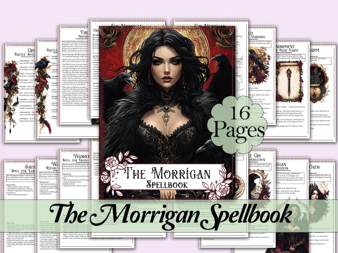 The Morrigan Spellbook | Celtic Goddess, Spells, Rituals, Prophecy ...