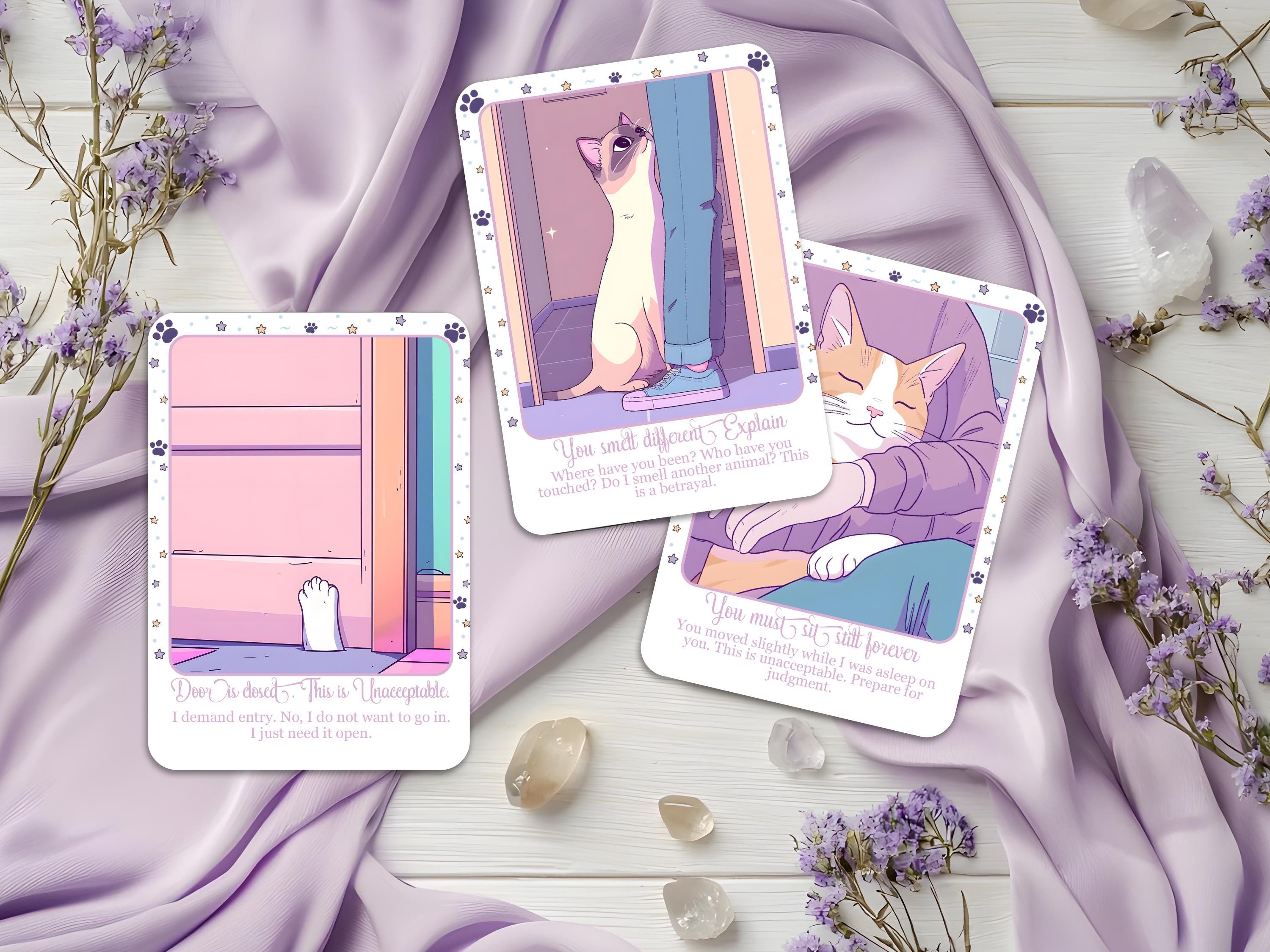 Purring Prophet Oracle Deck | Messages From the Litter Box - Cute Cat ...