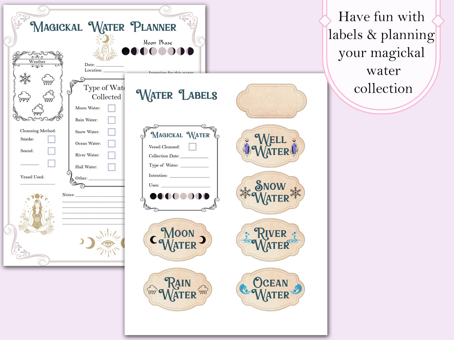 Water Magick Guide | Moon Water, Correspondences, Cleansing, Divination ...